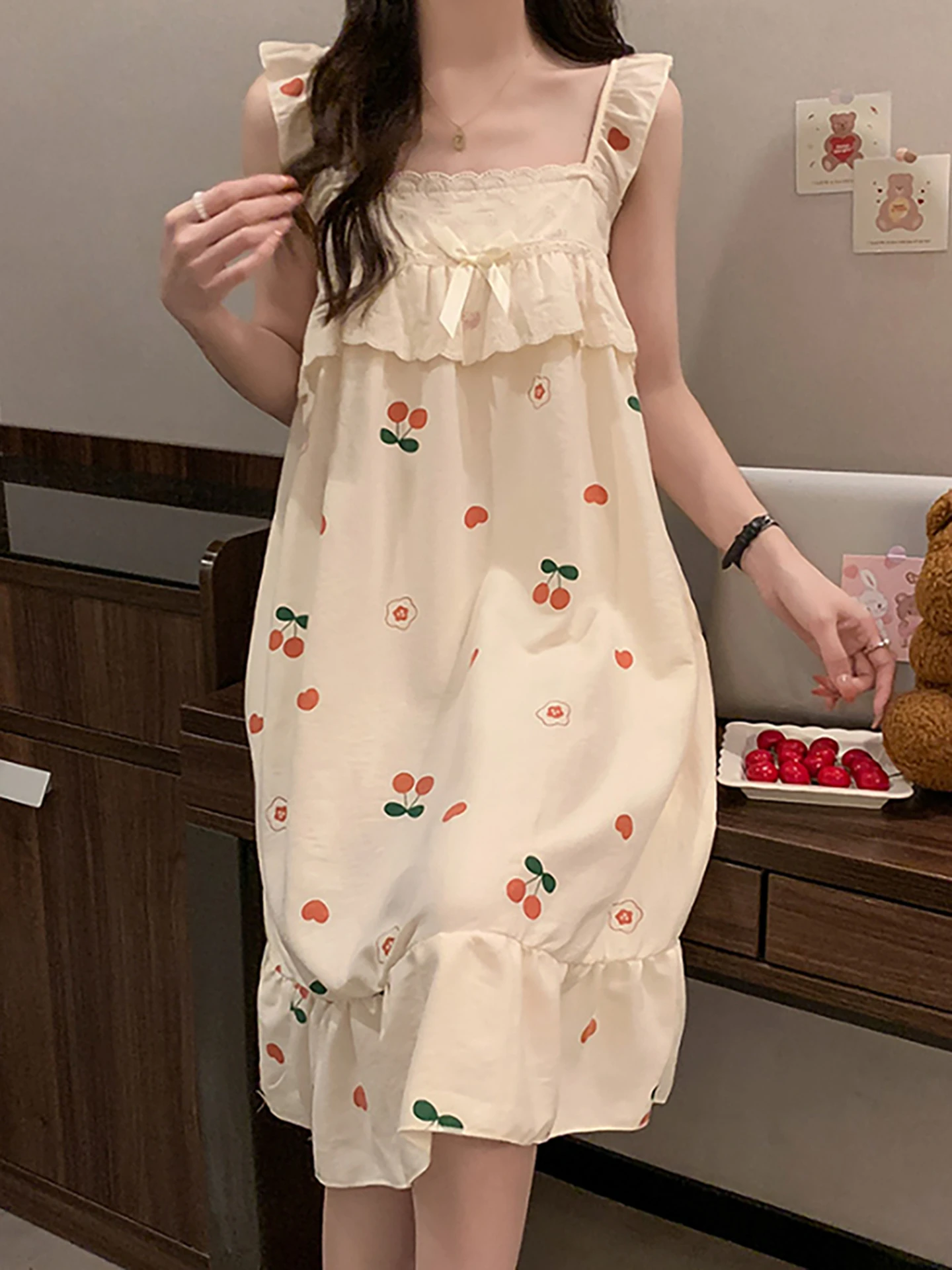 فستان نوم نسائي بتصميم يضفي رونق وراحة | Savana | الأكثر مبيعا